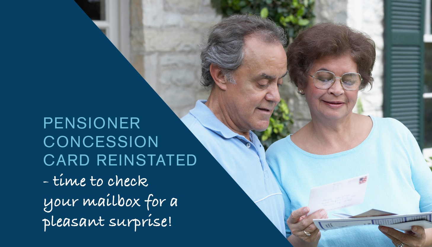 SMART Business Solutions - Pensioner Concession Card Reinstated